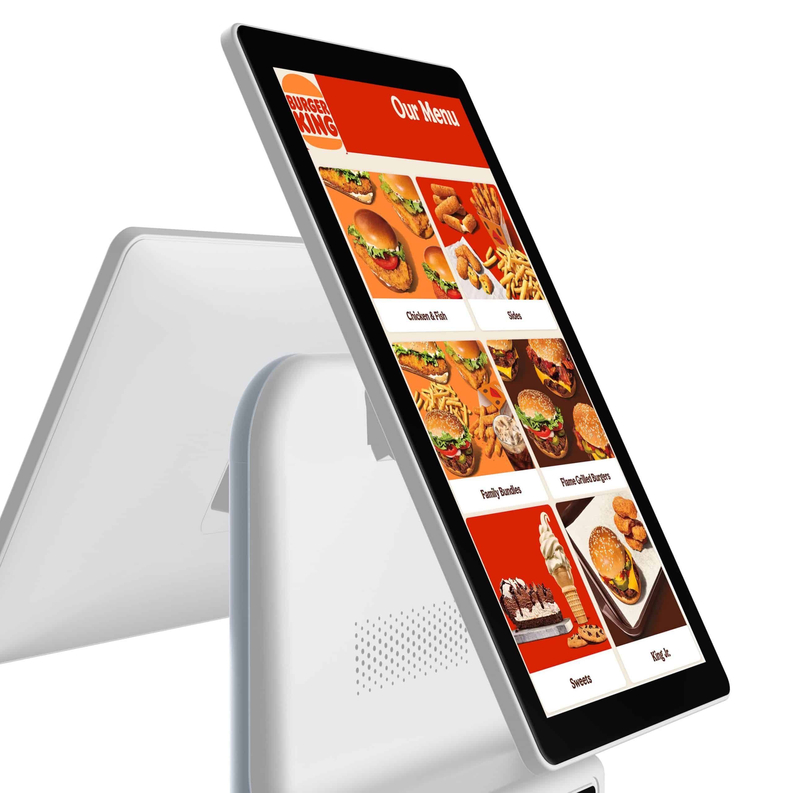 15.6 Inch Countertop Self Ordering Kiosk with dual LCD display ...