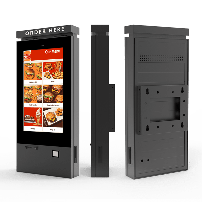 32 Inch Wall Mount Outdoor Self Order Kiosk Fully Weather Proof Huaview ...